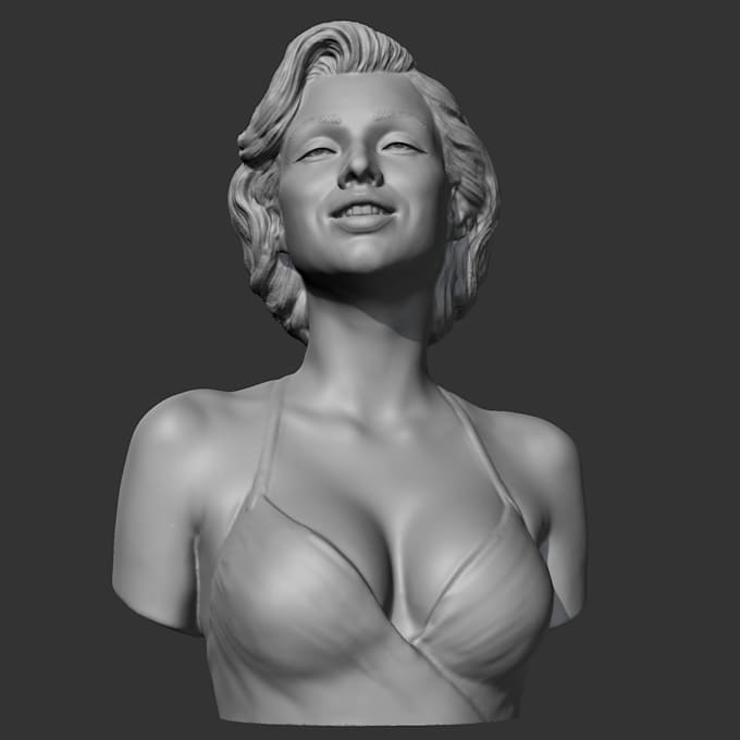 Sculpt Quality 3d Models Toys 3d Sculpture 3d Head Bust For 3d Printing