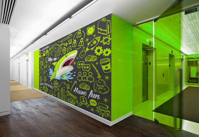 Create wall art, doodle art, canvas art wallpaper design by Hasnain ...