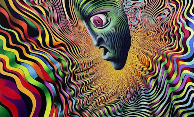 Create incredible psychedelic art,stoner,doom, metal cover,trippy,t ...