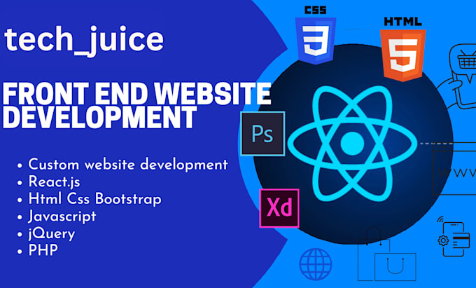 Front end web developer html,css, reactjs and nextjs by Tech_juice | Fiverr