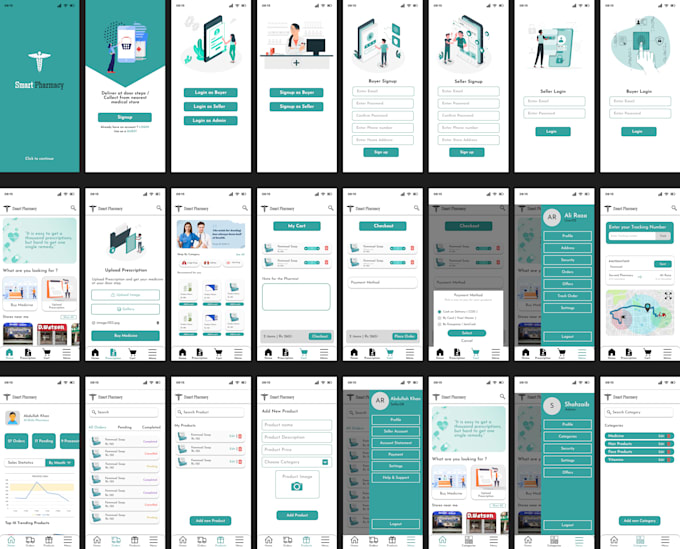 Design unique figma website and figma app ui ux by Saadjallani | Fiverr