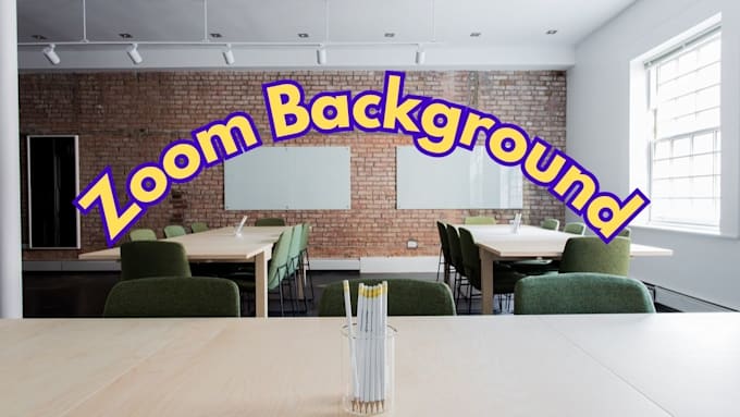 Design a custom zoom virtual background with your 3d logo by Hamad_gfx9 ...