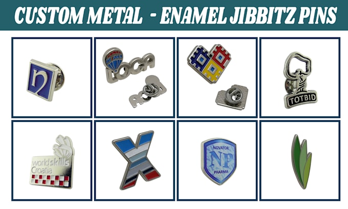 Make vector enamel pins, croc jibbitz, metal labels, using your design ...
