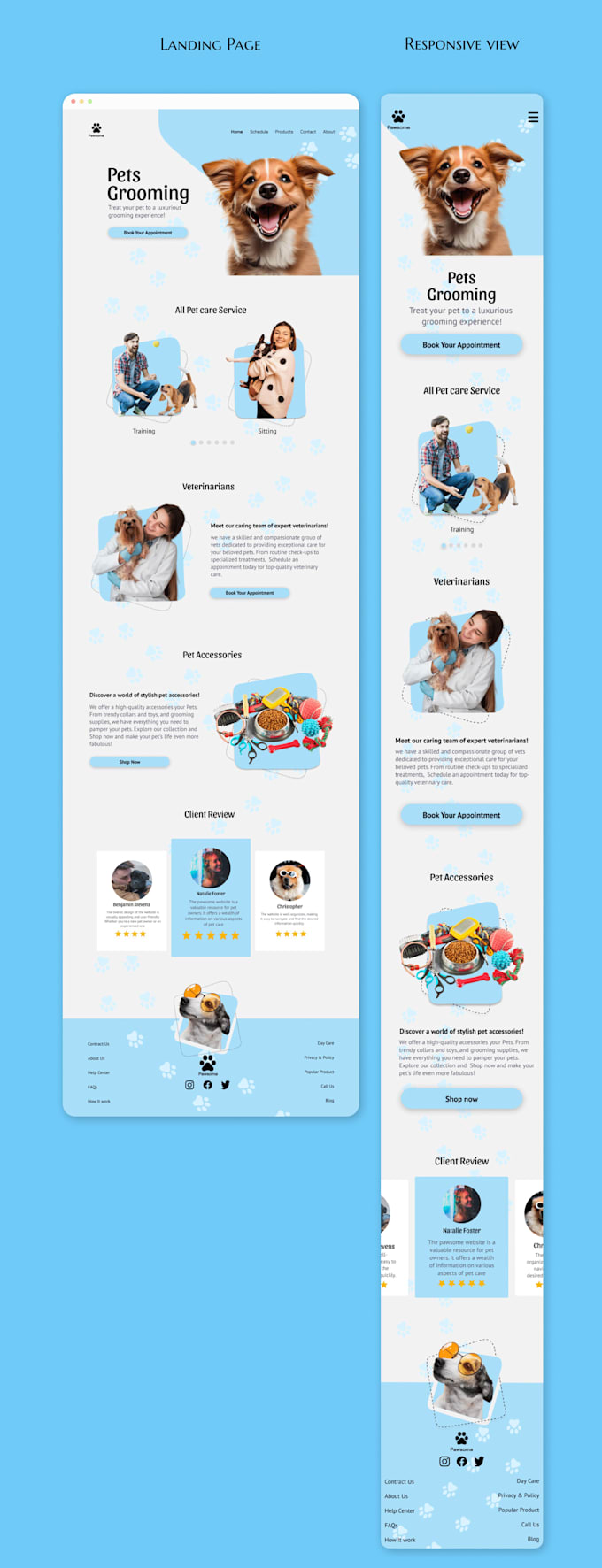 Design landing page in figma landing page mockup figma design by Moizaj ...