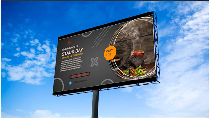 Eye catching billboard design to boost your brand visibility by ...