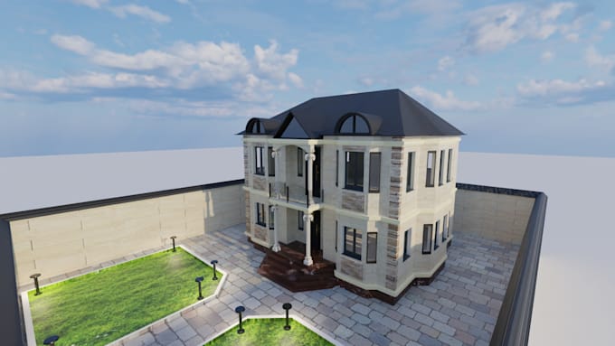 Do extrior and interior designs of various houses by Shamshod070 | Fiverr