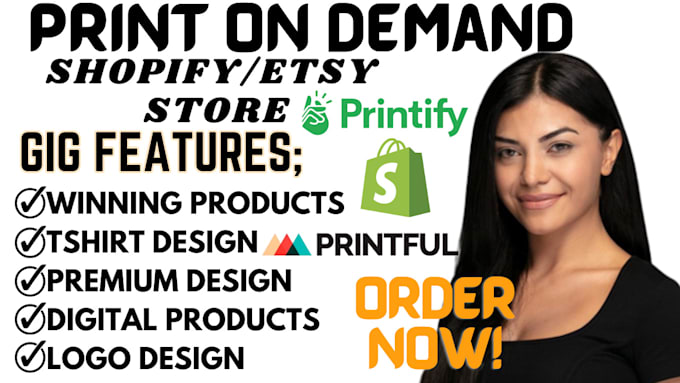 Setup print on demand shopify store, etsy shop, tshirt design and merch design by Lawrence ...