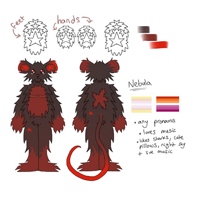 Design a fursona or furry oc by Wizardzombiecat | Fiverr