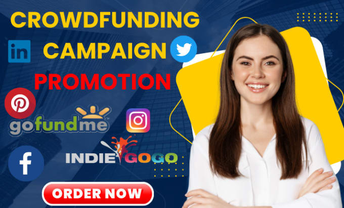 Promote gofundme crowdfunding campaign, kickstarter, indiegogo fundraising by Janet_brick | Fiverr