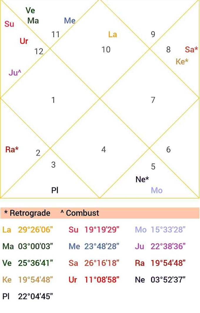 Read your chart with vedic astrology by Akmiki | Fiverr