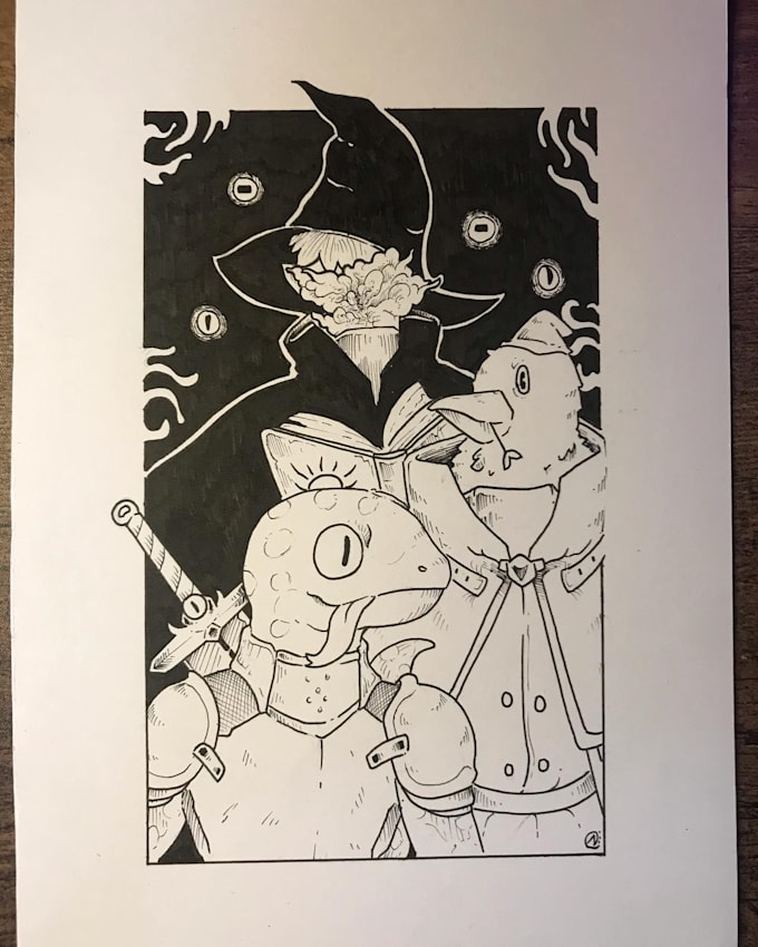 Do a doodle illustration for you by Orphic_mnl | Fiverr