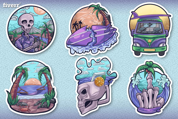 Create custom sticker design by Ipanrepiana96 | Fiverr