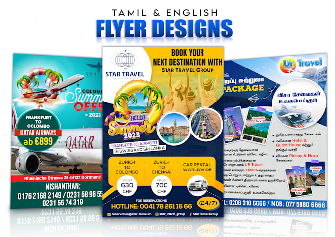 Design professional tamil and english flyers by Pandiyan_e_k | Fiverr