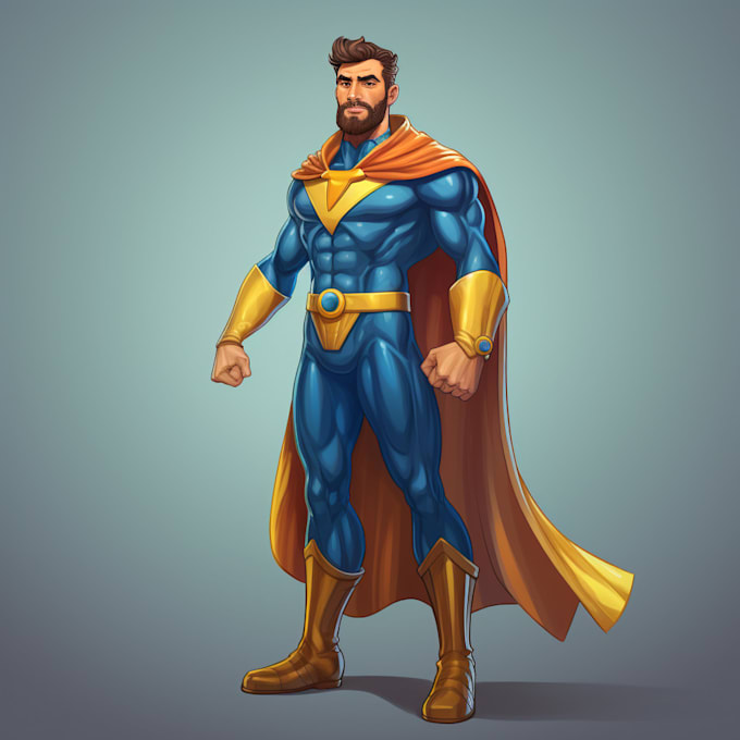 Draw action superhero comic characters, comic illustrations by Pheaped ...