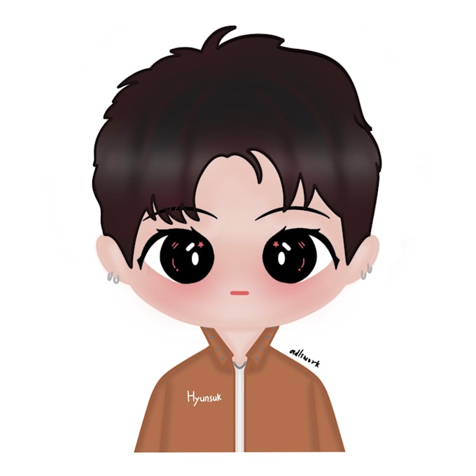 Simple chibi drawing illustration by Nextlevwel | Fiverr