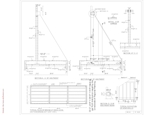 Provide rebar, estimation of bridges and building 2dcad plan by Tech ...