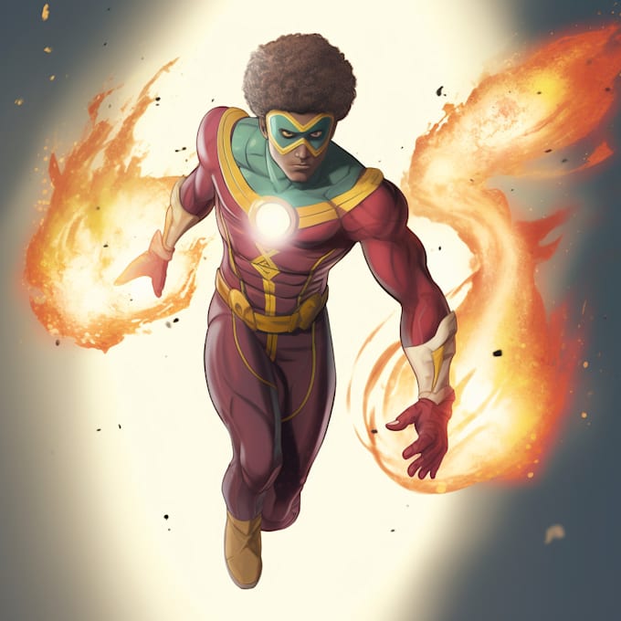 Create custom superhero character in action by Gloocodo | Fiverr