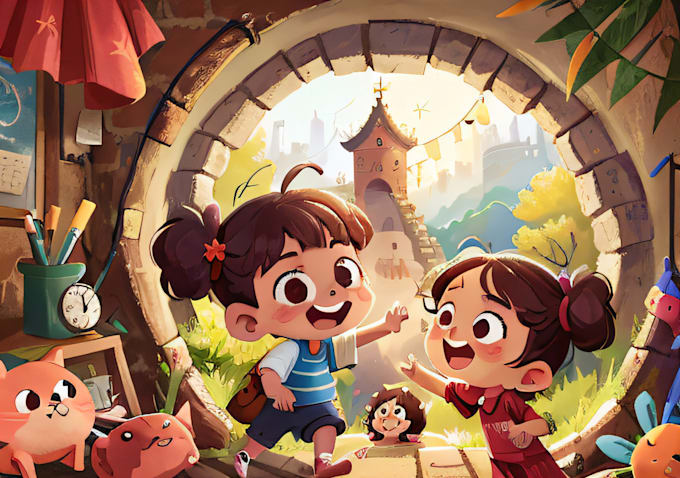 Create children book illustration using stable diffusion ai by ...