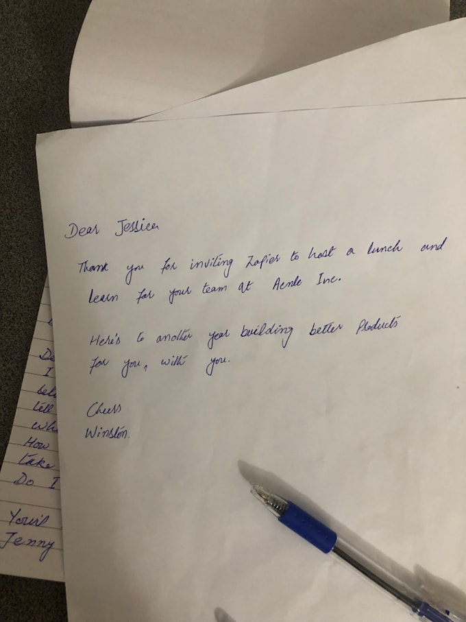 Handwrite letter and cards by Tayba_zohaib | Fiverr