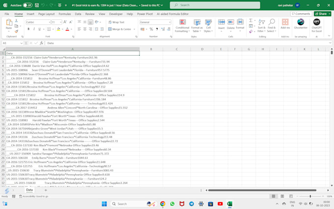 Clean organize and merge excel data by Ravi_pathekar | Fiverr