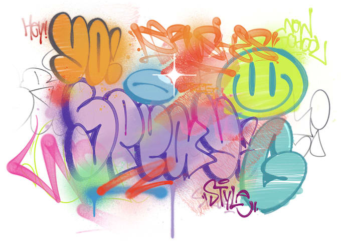 Design a bold graffiti logo for your streetwear brand by Mrdersx | Fiverr