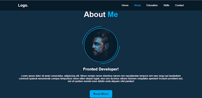 Create a responsive portfolio website using html, css and js by Tawsifulisla738 | Fiverr