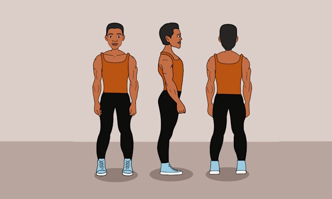 Draw a custom character turnaround for you by Samrin_artology | Fiverr