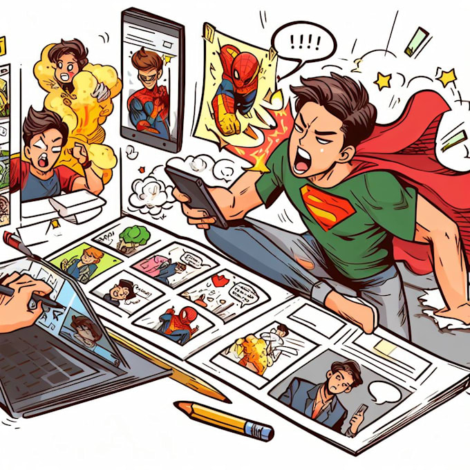 Do cartoon comics, comic book and comic book illustration by Bereiva ...