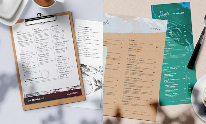 Do restaurant menu, food and drinks menu design, european style by ...