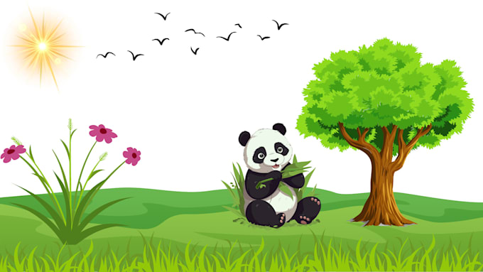 Create cartoon background through canva by Zohaib78622 | Fiverr
