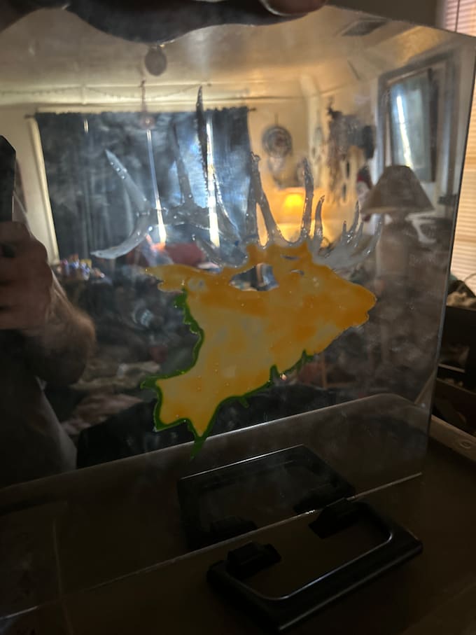 Do a custom shadow box mirror with frame and lights by Milehigh5281 ...