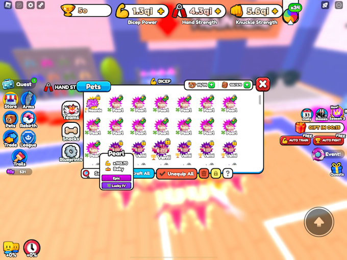 Give you op pets in roblox arm wrestling simulator gig last updated 12 ...