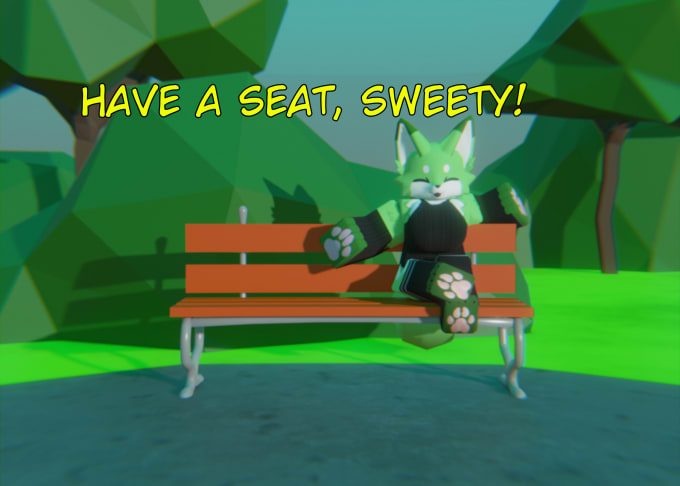 Make a roblox r63 character for you on blender by Kudoredfox | Fiverr