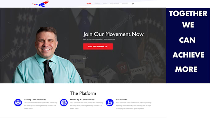 Design a political and political campaign website by Peters_11 | Fiverr