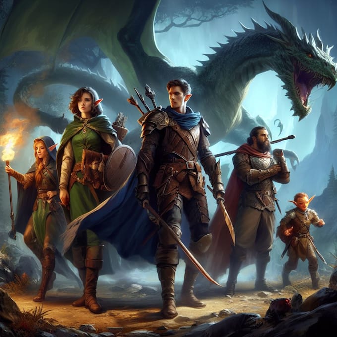 Draw your dnd character art by Bleotephant | Fiverr