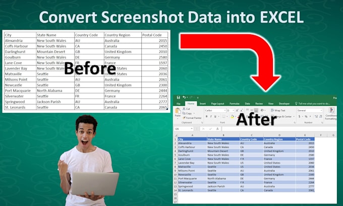 Convert any data into excel by Imrankhanjmi | Fiverr Convert any data into excel by Imrankhanjmi | Fiverr