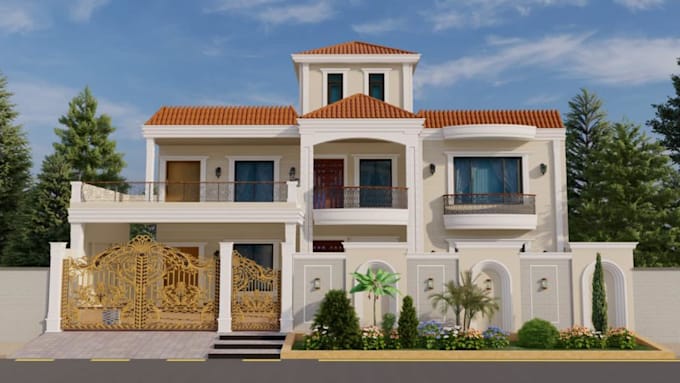 Do architectural 3d interior exterior modeling and rendering by Asif_shabeer | Fiverr