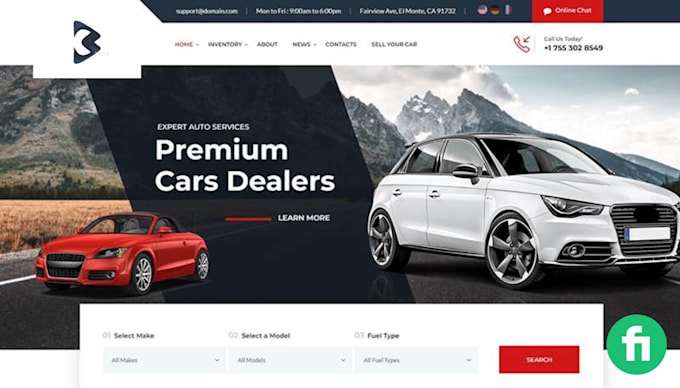 Create Responsive Car Dealership Website By Bexel0 Fiverr