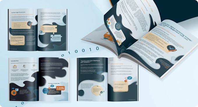 Design your interactive pdf for ebook, one pager, catalog by ...