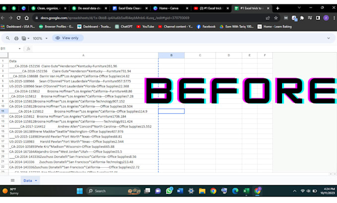 Clean,merge and format excel data by Iamzohaib45 | Fiverr