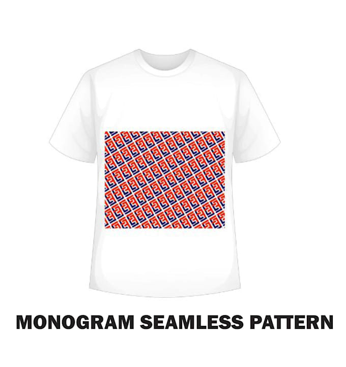 Create a monogram seamless pattern designs by Nabeelanaveed | Fiverr