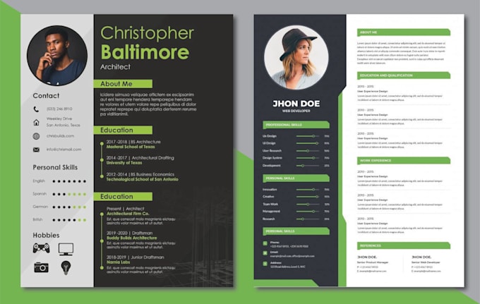 Design editable professional and eye catching resume, cv and letterhead ...