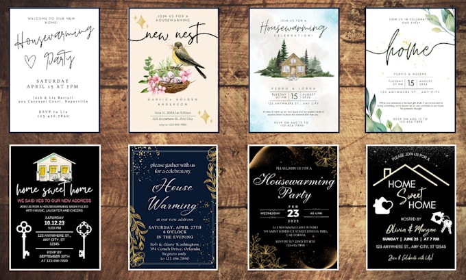 Create your housewarming invitation card design by Recruitduck | Fiverr