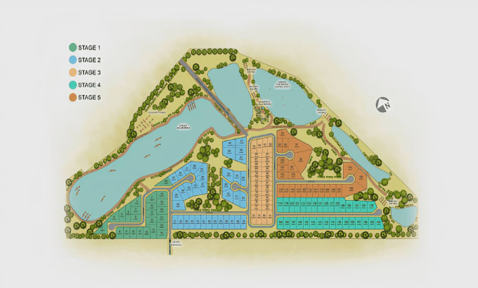 Render site plan, plot map, property map, subdivision by Ida_josefine ...