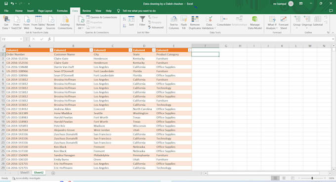 Fastest clean excel, spreadsheet ,data cleaning by Dakshc | Fiverr
