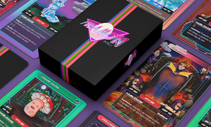 Design tarot card, pokemon, monopoly, oracle, board game with box by ...