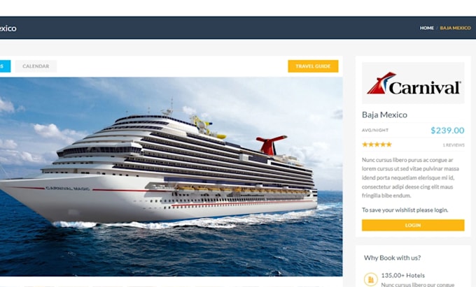 Create a rental cruise ship, yacht, boat website by Sakibwd | Fiverr