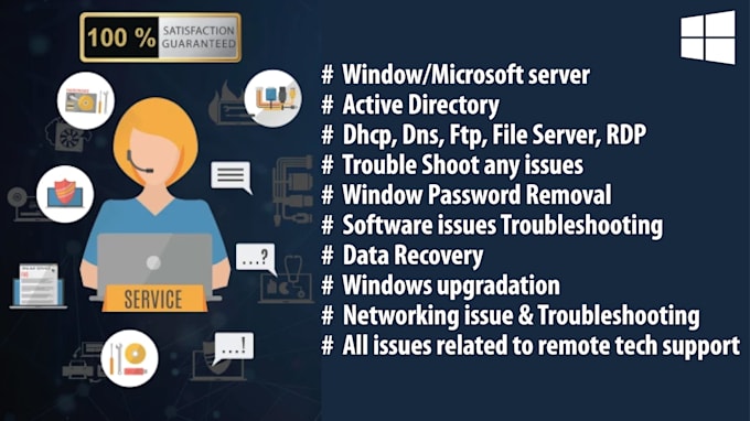 Manage your any windows server active directory, dns, dhcp, rdp issues by Ethan_steve | Fiverr