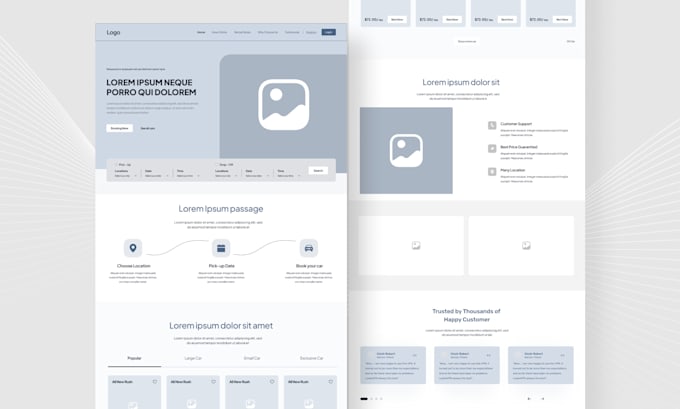 Design wireframes for your website in figma by Faruk1200 | Fiverr