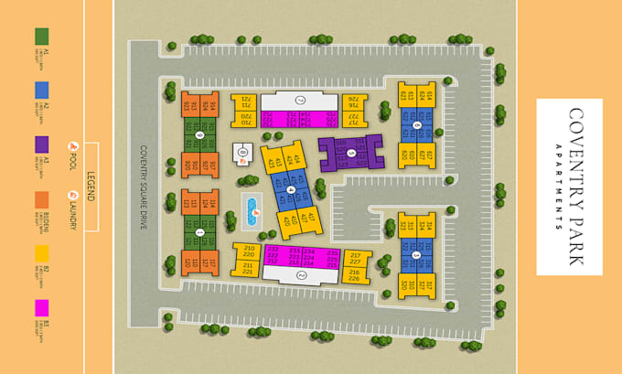 Draw and render architectural site plan, rv park, property map by ...